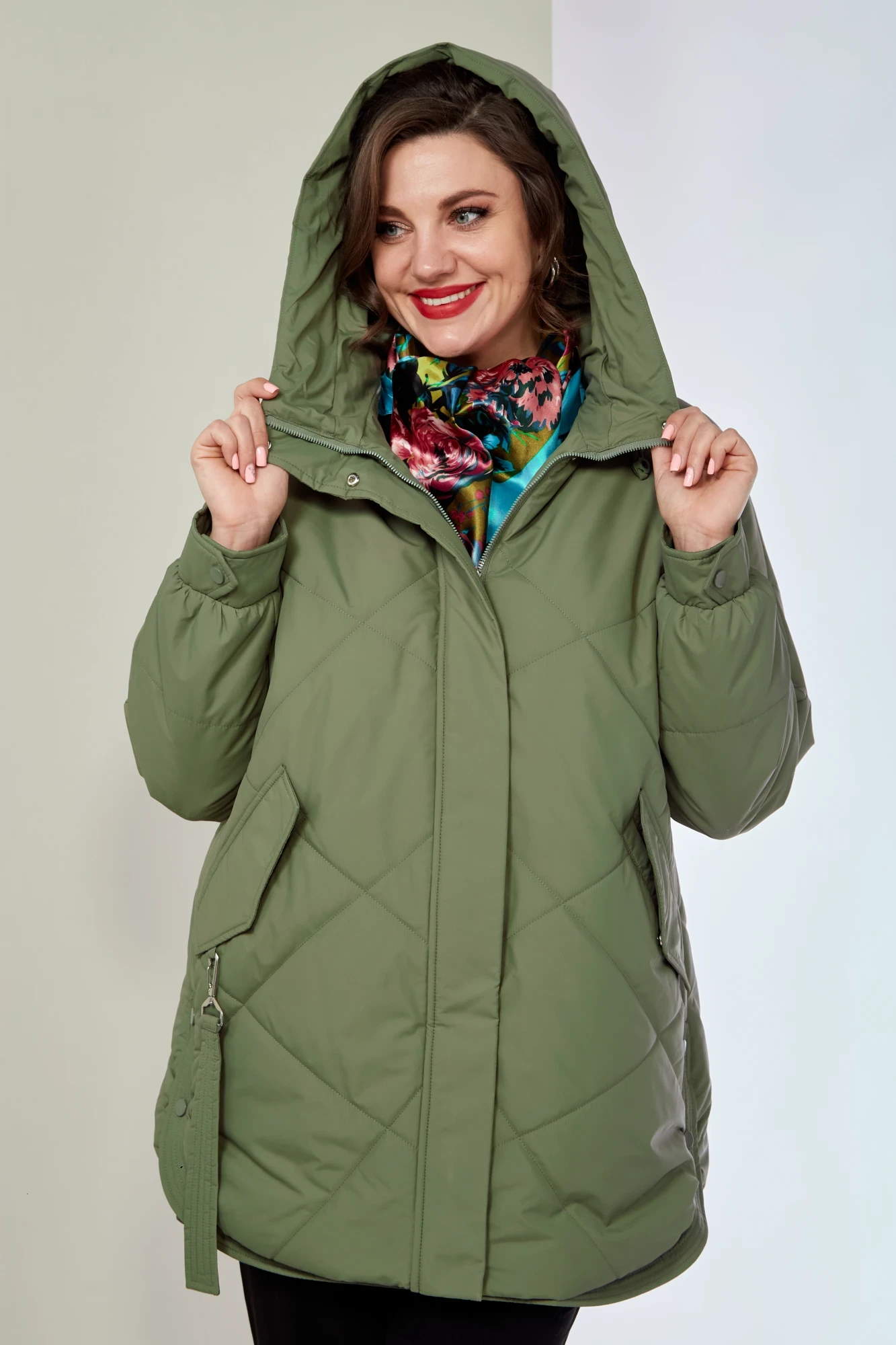 Куртка Shetti 2138 олива размер 58-66, описание, отзывы
