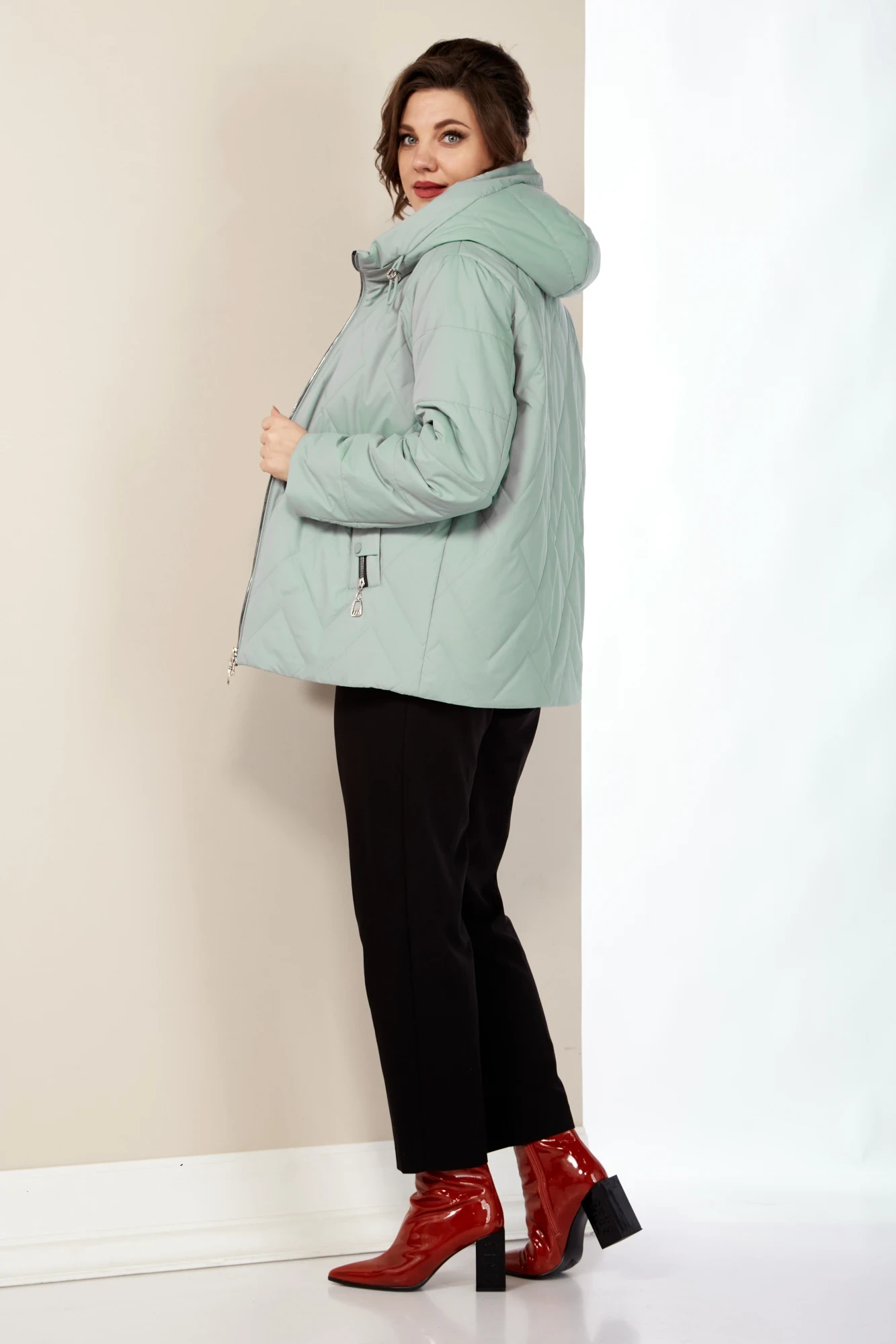 Куртка Shetti 2142 мята размер 50-70, описание, отзывы