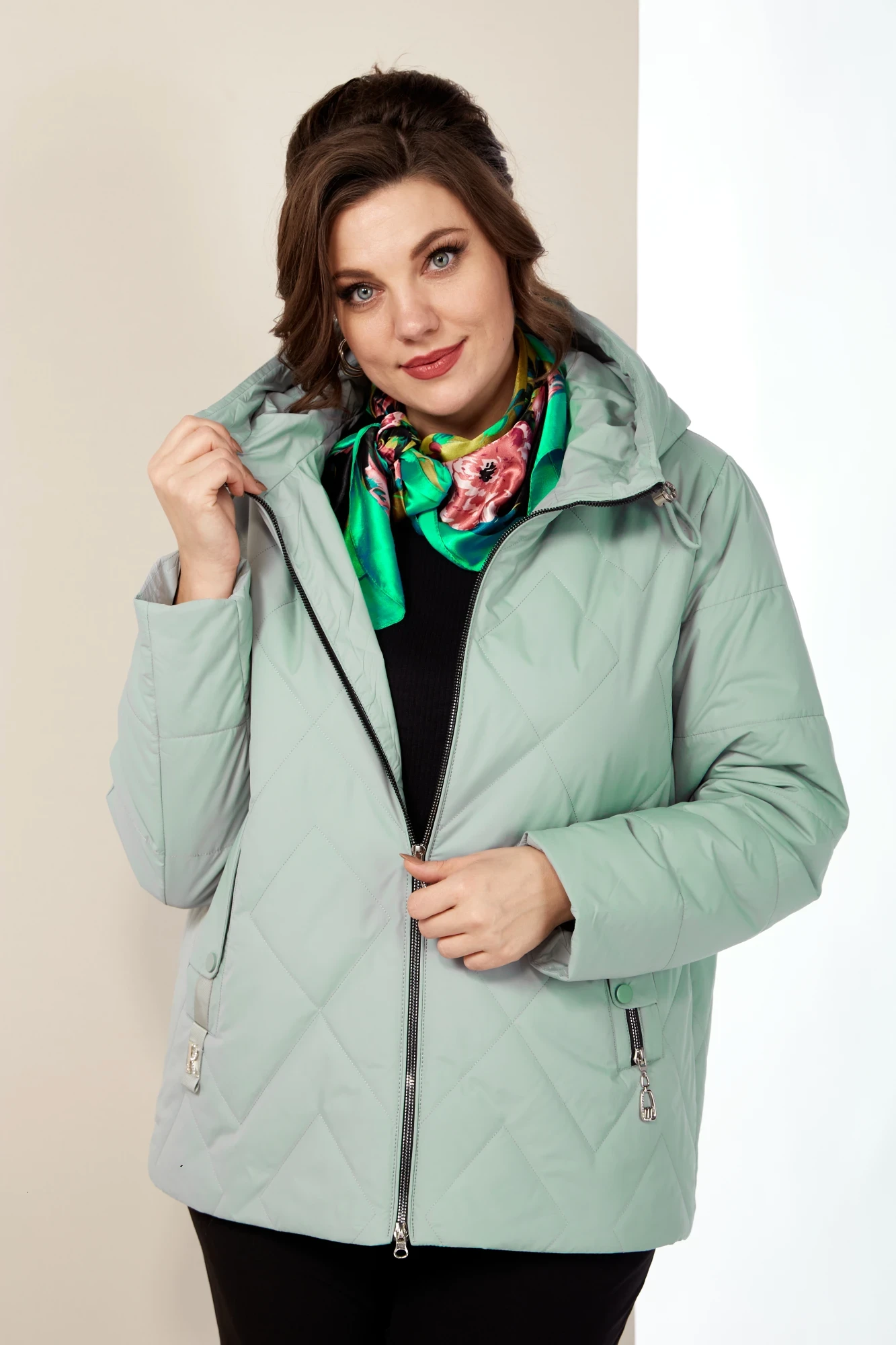 Куртка Shetti 2142 мята размер 50-70, описание, отзывы